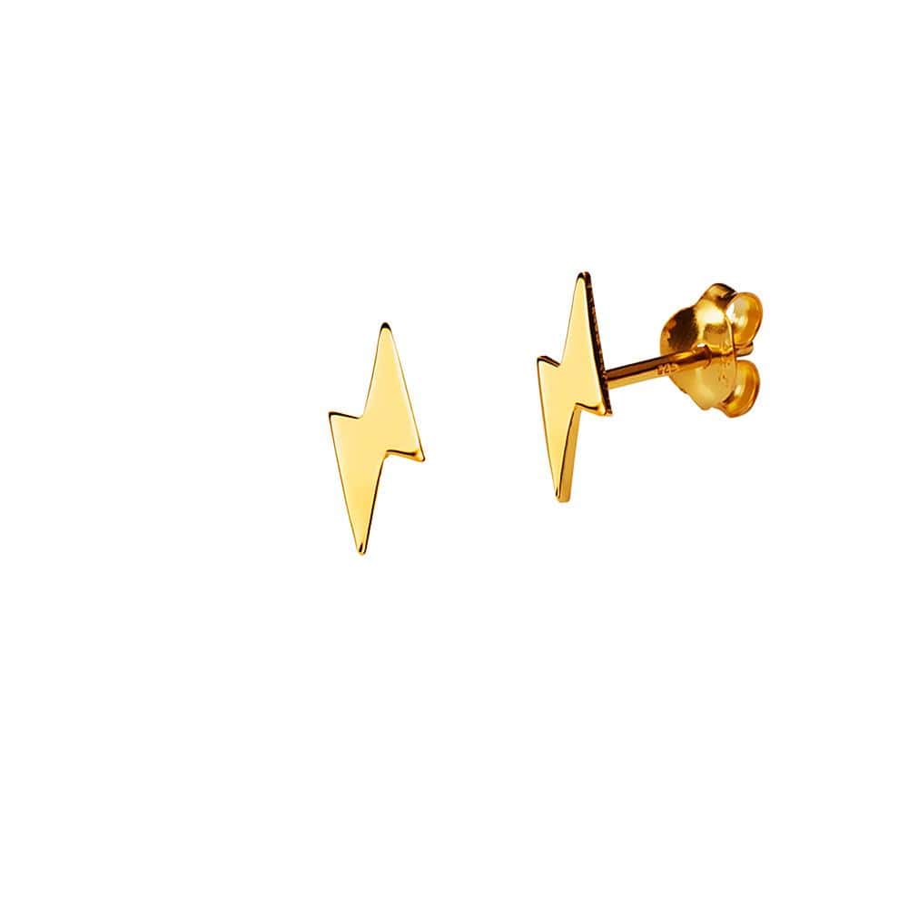 De Gold Plated Flash Stud Earring van Juulry - Shop je bij Swan Market