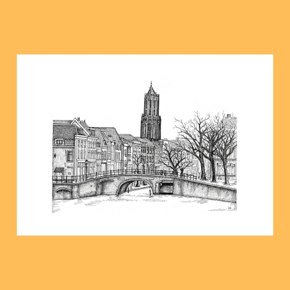 Pentekening Domtoren (Dom), Utrecht - Swan Market