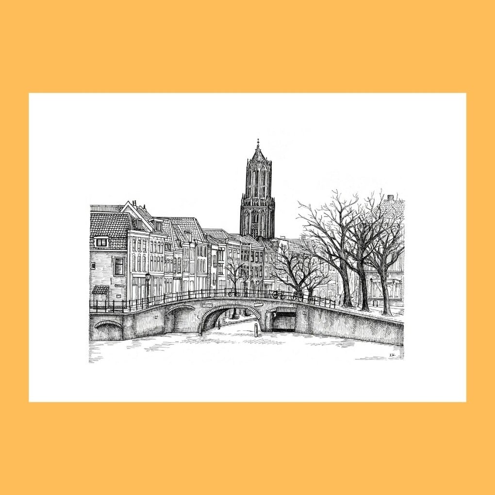 Pentekening Domtoren (Dom), Utrecht - Swan Market | Conceptstore voor ...