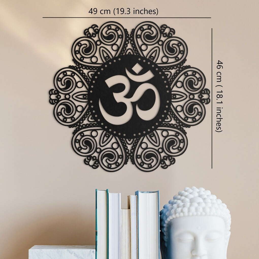 Om Symbool Wanddecoratie - Swan Market