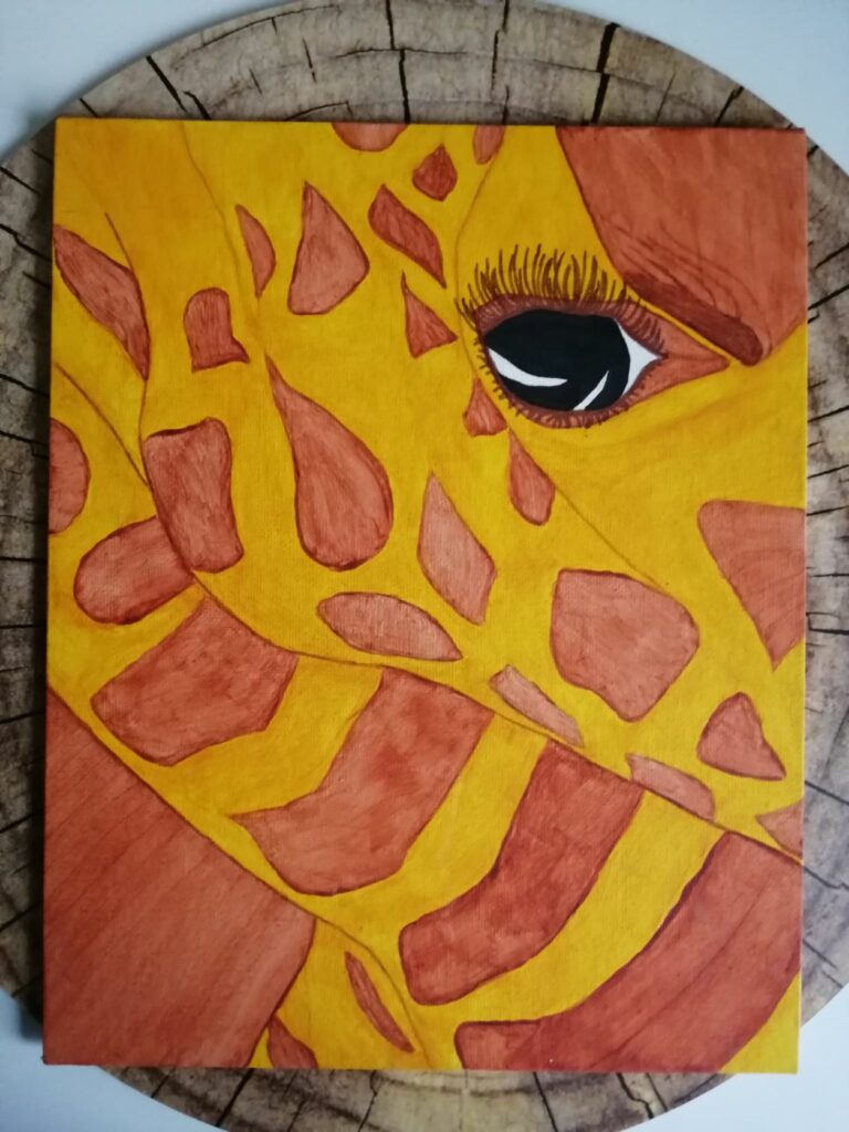 Schilderij Giraffe - Swan Market