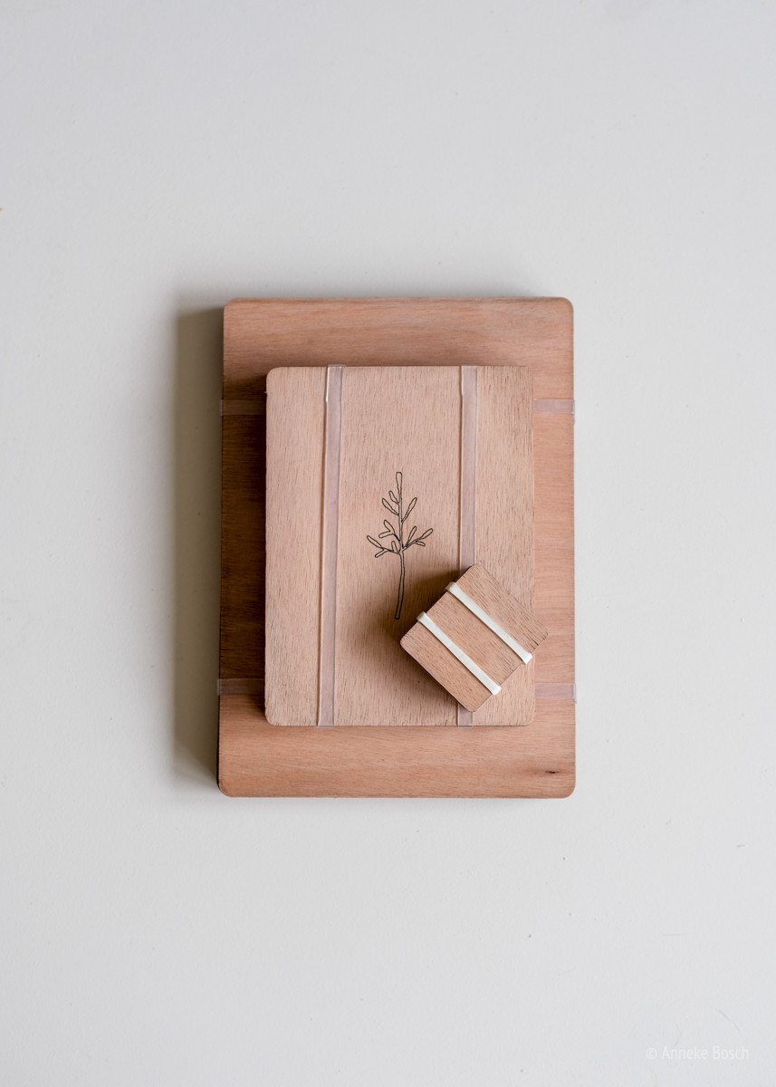 A6 Droog Bloemen Pers DIY Kit met Drijvende Ketting Zilver Groot - Swan Market