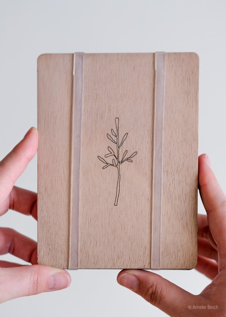 A6 Droog Bloemen Pers DIY Kit met Drijvende Ketting Zilver Groot - Swan Market