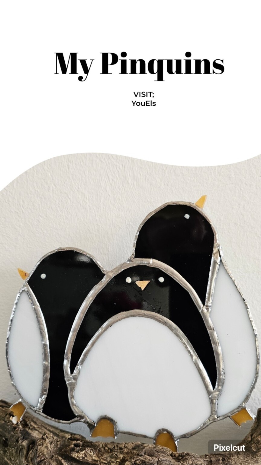 Pinguïns. Glas in lood/ tiffany - Swan Market | Conceptstore voor ...
