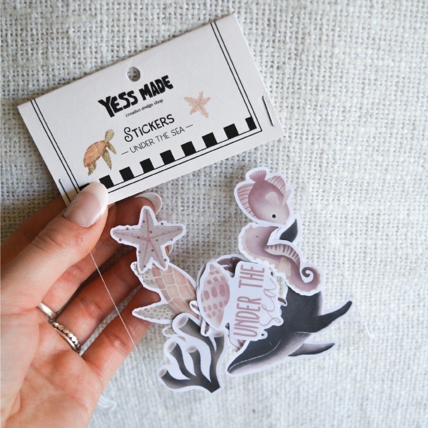 Yess stickers - Under the sea - Swan Market | Conceptstore voor Creatieve Kado's